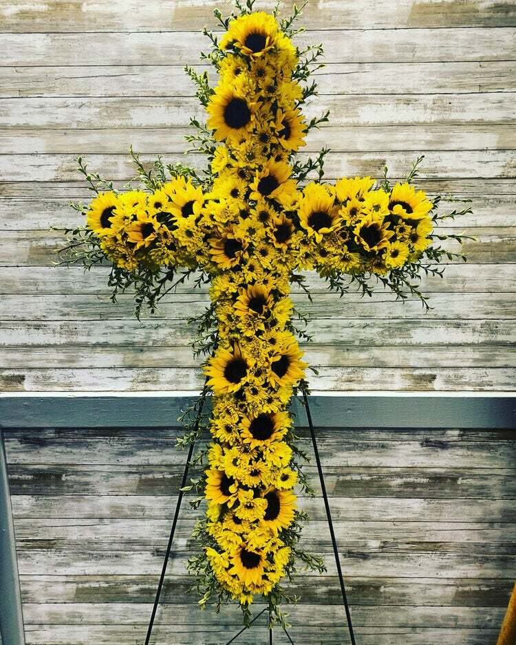Sunflower Cross | Bouquet Boutique, Inc.